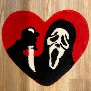 Other | Scream Ghost Face Heart Rug | Poshmark